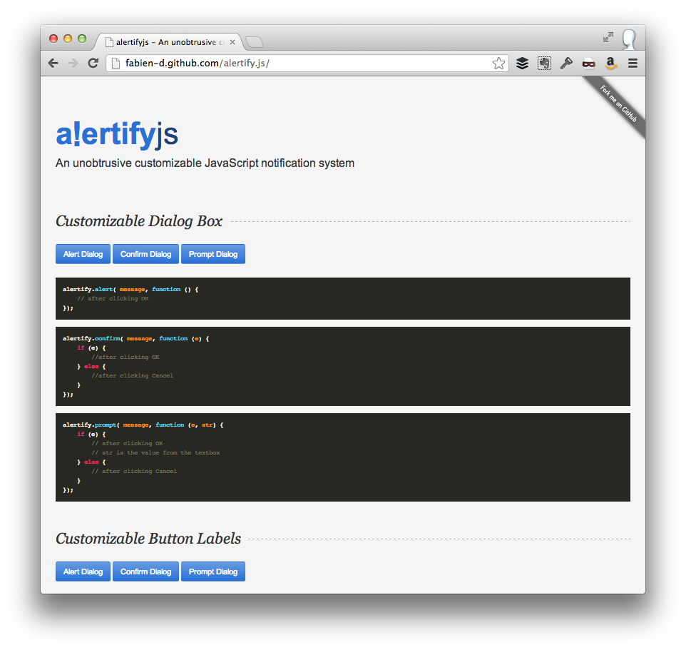 An Improved JavaScript Alert With Alertify js Tom McFarlin