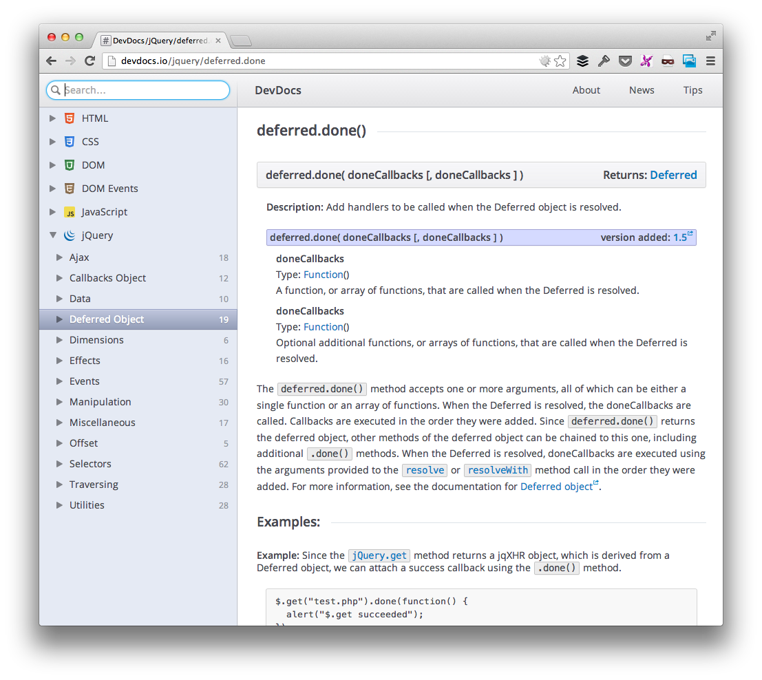 Dev Docs Api Documentation For Modern Web Languages Tom Mcfarlin Tom Mcfarlin