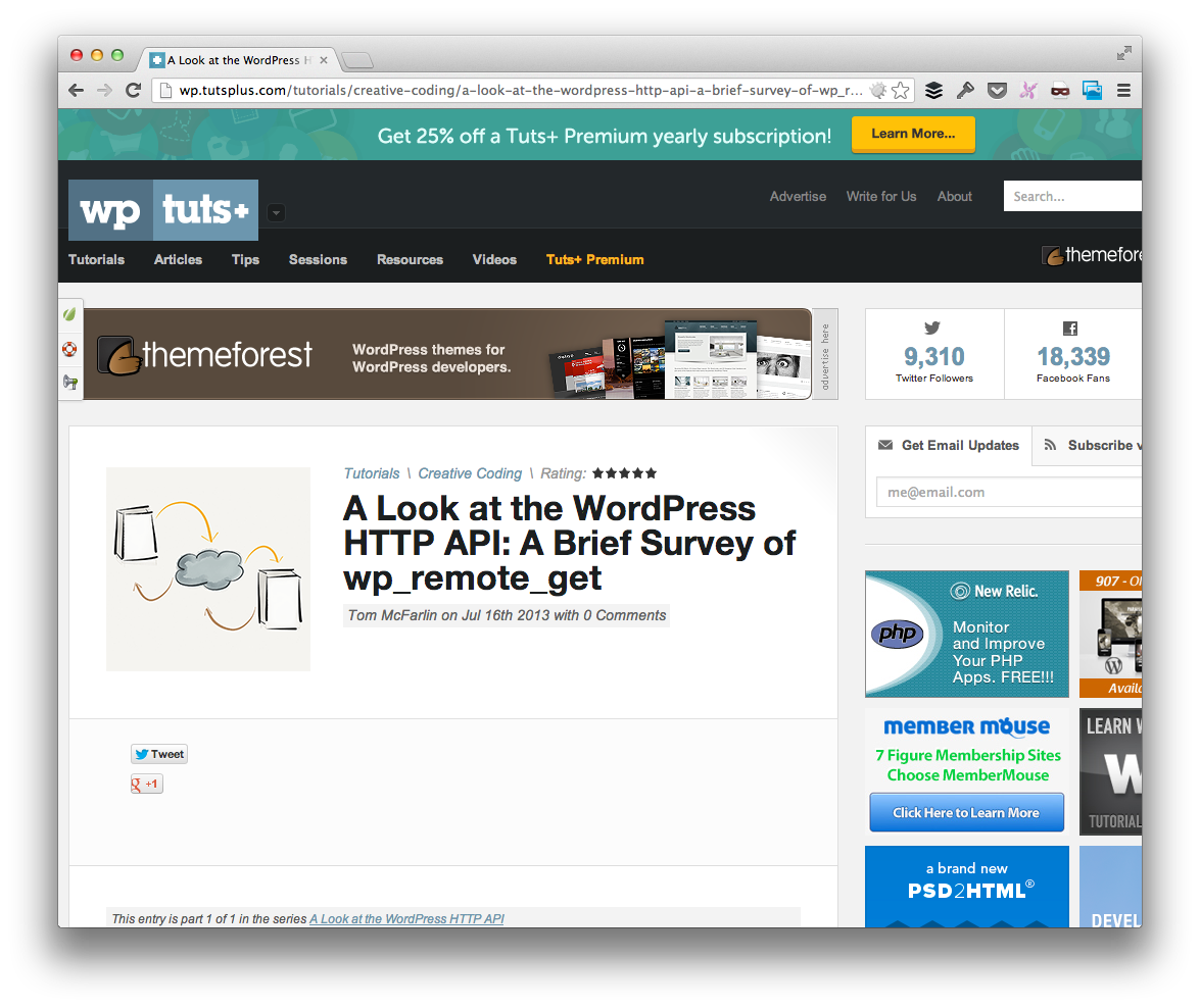 A Look at the WordPress HTTP API | Tom McFarlin