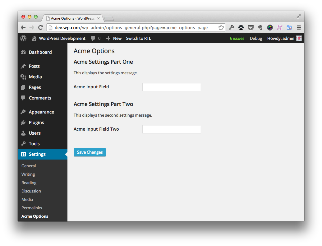 Adding Multiple Sections On WordPress Options Pages Tom McFarlin