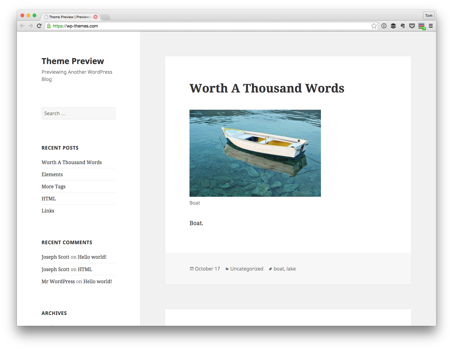The Timeless WordPress Theme Design | Tom McFarlin