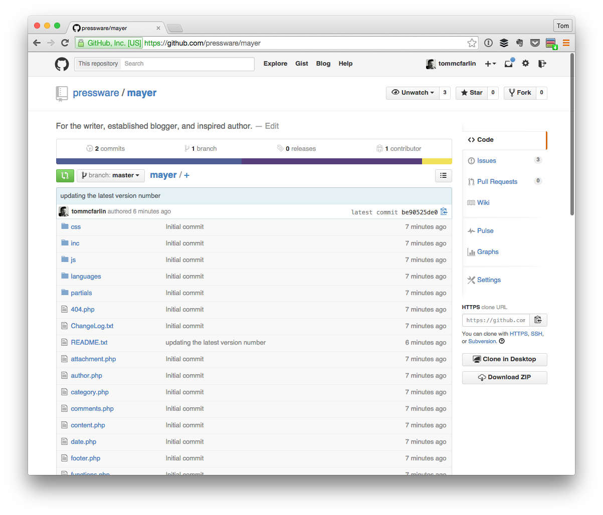 Mayer For WordPress Now on GitHub | Tom McFarlin