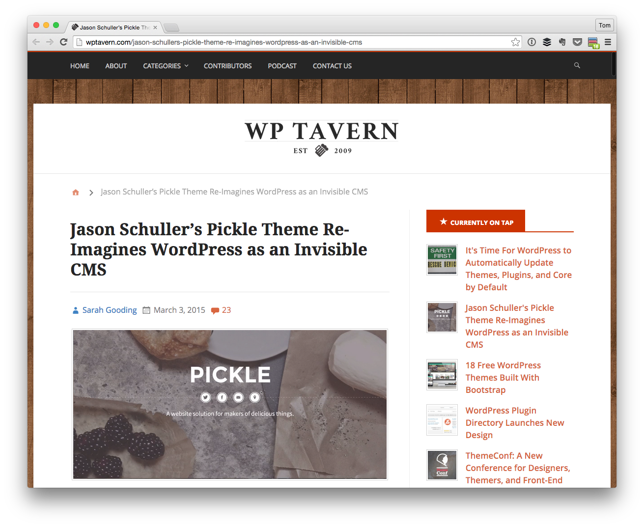 Two Points About Jason Schuller’s Pickle Project | Tom McFarlin | Tom ...