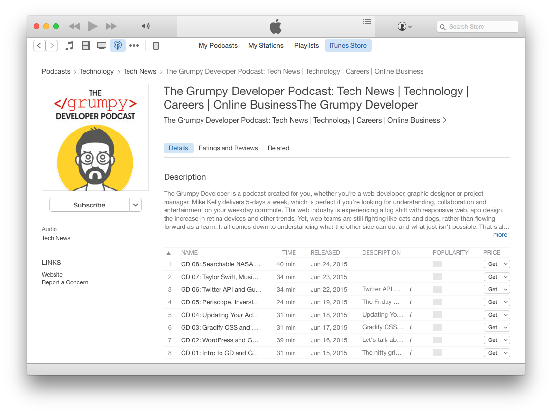 The Grumpy Developer Podcast | Tom McFarlin The Grumpy Developer Podcast | Tom McFarlin
