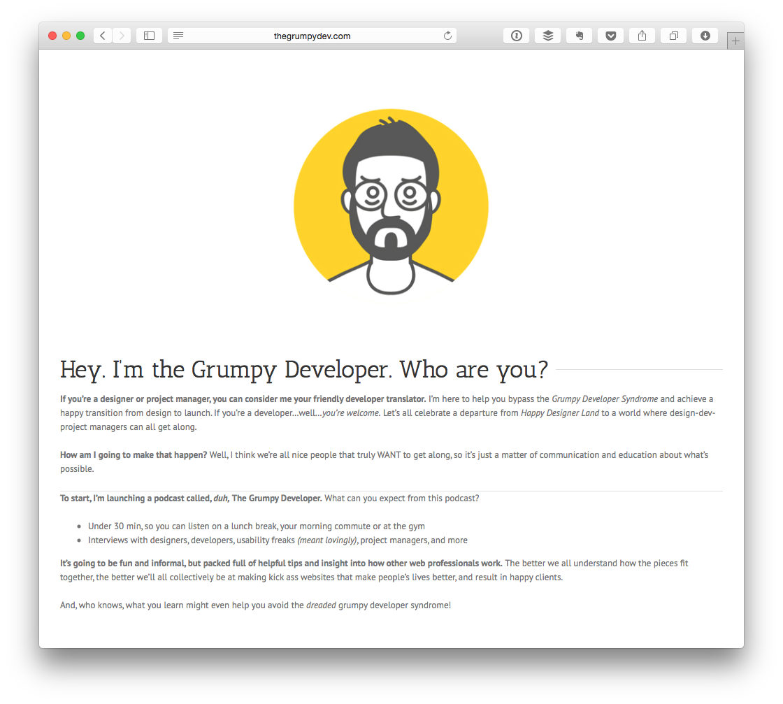 The Grumpy Developer Podcast | Tom McFarlin The Grumpy Developer Podcast | Tom McFarlin