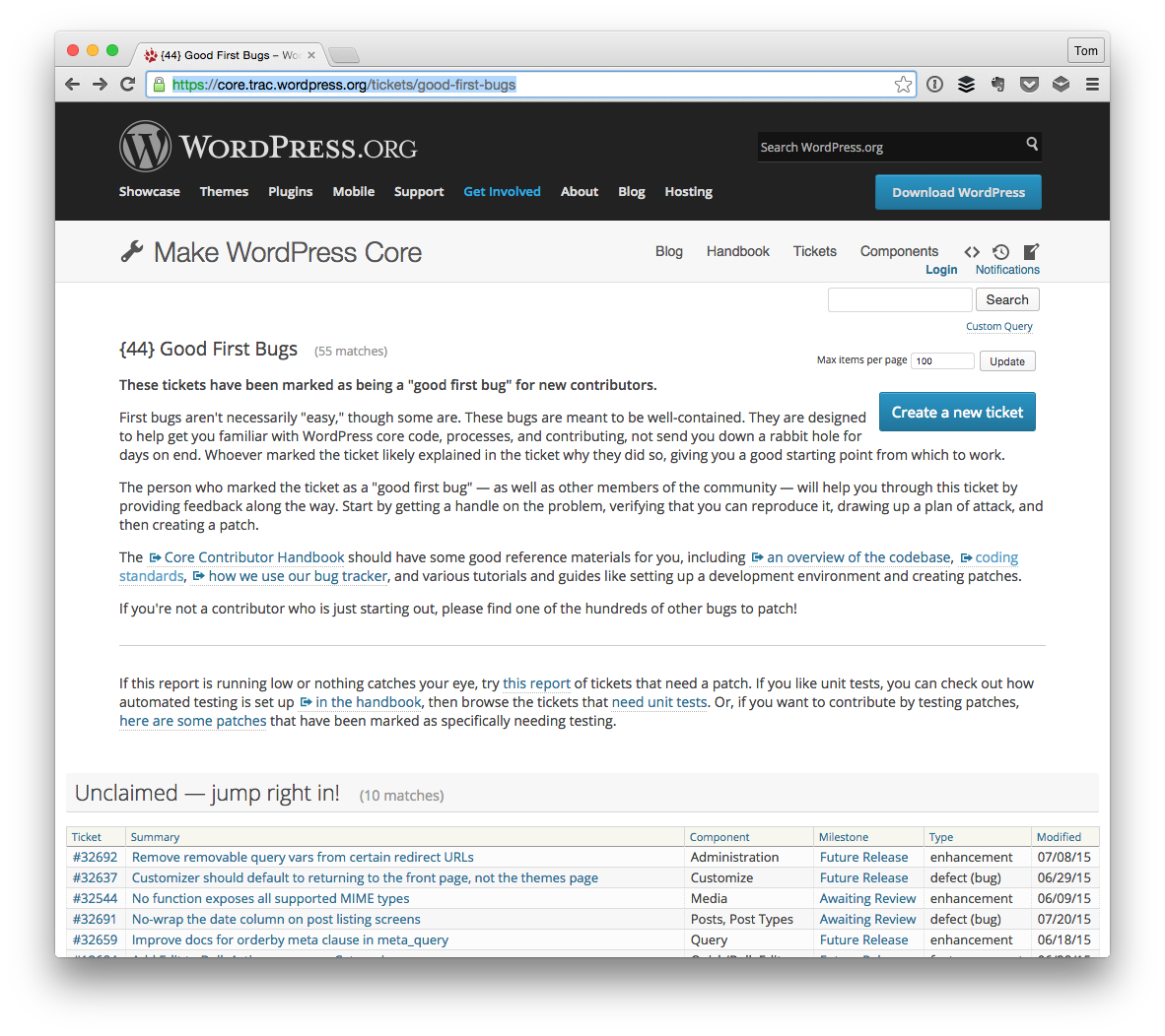Getting Started with Fixing WordPress Bugs | Tom McFarlin