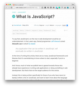Beginner Resources for JavaScript and jQuery | Tom McFarlin