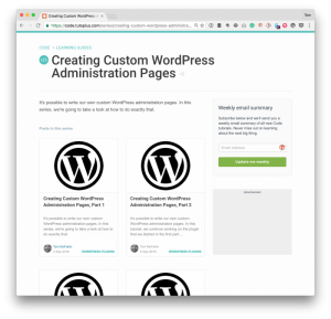 Custom Admin Pages in WordPress | Tom McFarlin