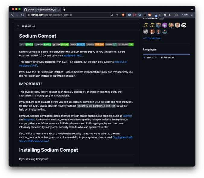 Sodium Compat: PHP Sodium via Composer | Tom McFarlin