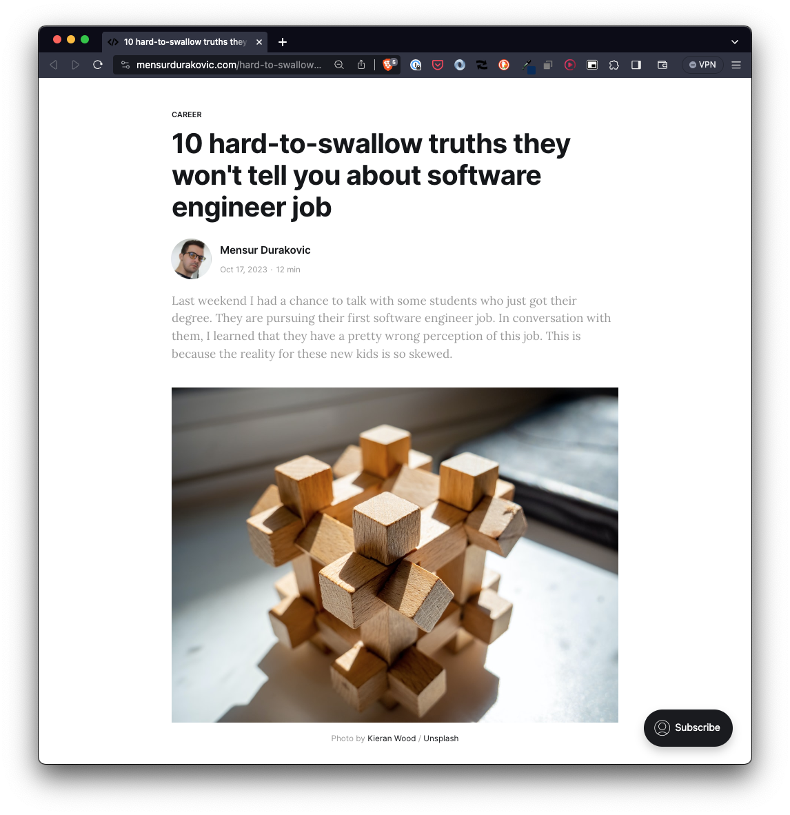 Being A Software Developer Tom Mcfarlin