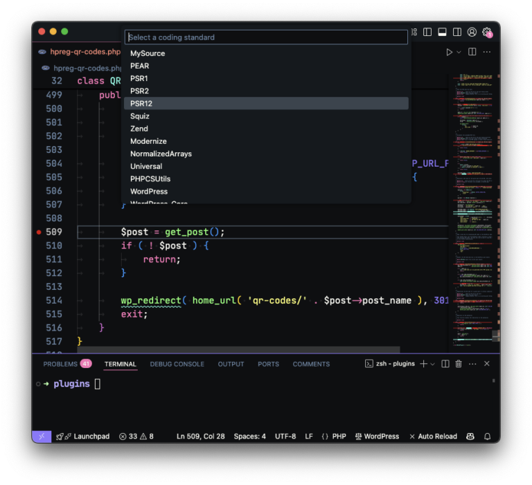 Code Standard Selector for Visual Studio Code | Tom McFarlin